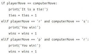 A simple algorithm for calculating the result of Rock Paper Scissors ...